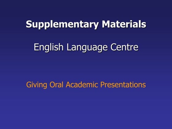 8 ELEMENTS OF A GOOD PRESENTATION | PPT