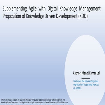 Agile Network India | Supplementing agile with digital knowledge management proposition of ...