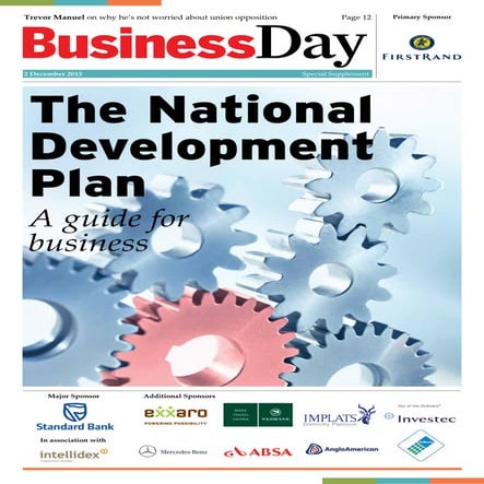 Supplement, the national development plan (ndp) a guide for business ...