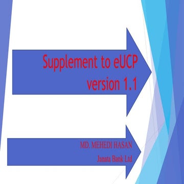 Supplement to e ucp version 1 | PPT