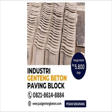 Supplier Genteng Beton Flat Terdekat Di Batu | PDF