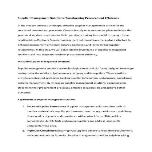 Supplier Management Solutions Transforming Procurement Efficiency.pdf