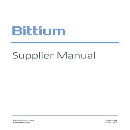 Supplier_Manual.pdf | Business | Business and Finance