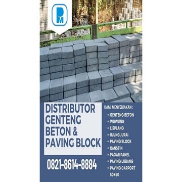 Supplier paving block hitam Kedungkandang | PDF