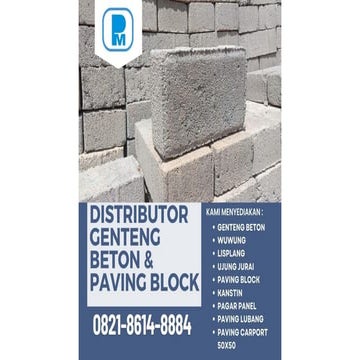 Supplier paving block kotak Kedungkandang | PDF