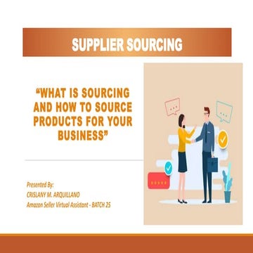 Supplier Sourcing | PDF