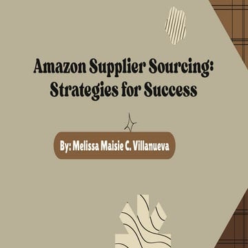 Supplier Sourcing Sample Work of Maisie.pdf