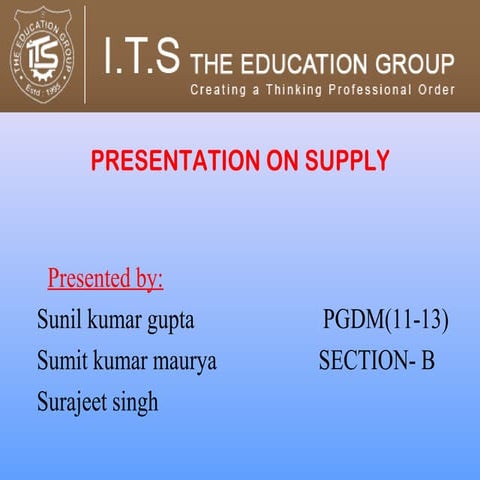 Supply | PPT