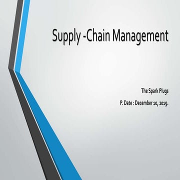 Supply Chain Management | PPTX