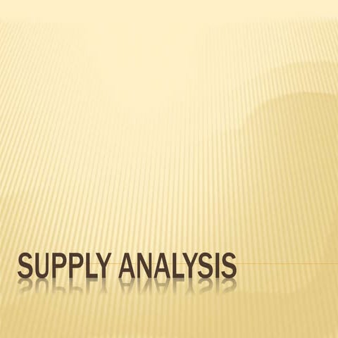Supply analysisppt | PPTX