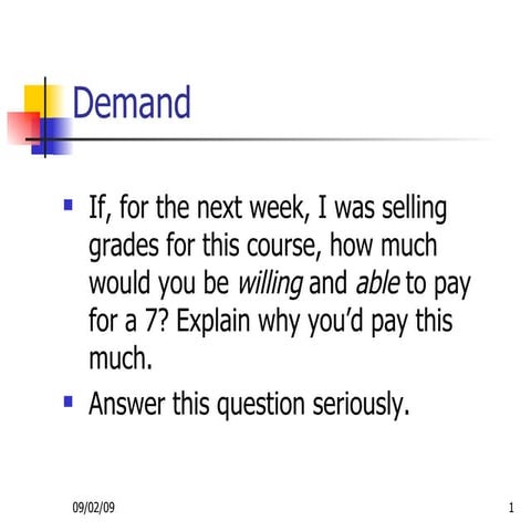 Supply And Demand | PPT | Commodities | Economy