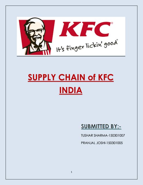 Practices of total quality management in KFC | PPT
