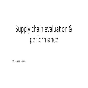 supply chain evaluations and performance.pptx