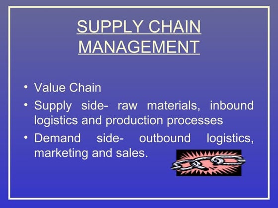 supply chain management | PPTX