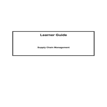 Supply Chain Management Learner Guide.pdf