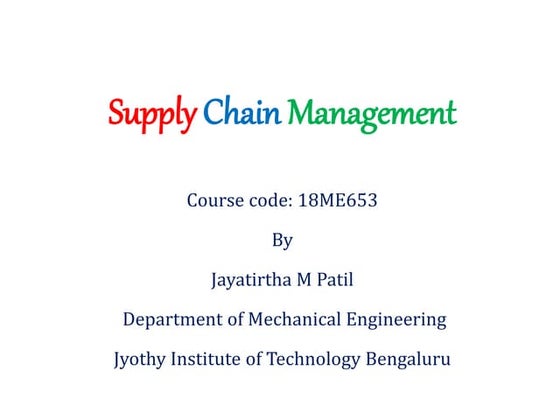 Supply chain cycle flow | PPT