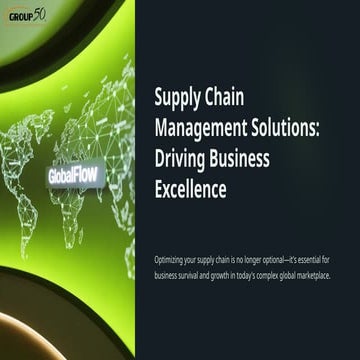 Transform Your Business with Advanced Supply Chain Management Solutions ...