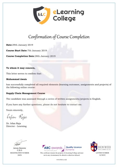 Certificate of Completion in Fire Safety Online Training (01 PDH ...