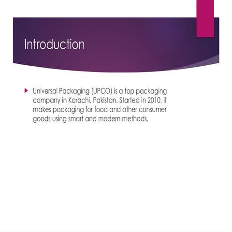 supply chain presentation of universal packaging.pptx