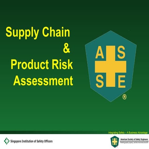 Supply Chain Safety | PPT