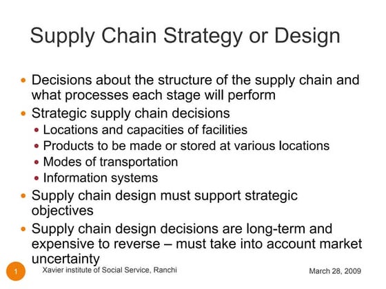supply chain management | PPT
