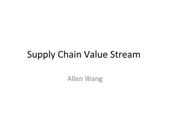 Supply chain (version 1) | PDF