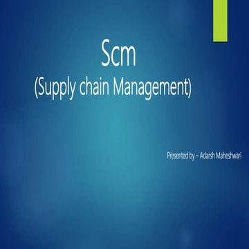 Supply Chain Management | PPT