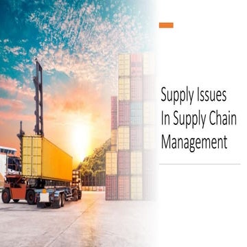 Supply Issues In Supply Chain Management 1.pptx