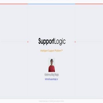 Support Logic Pitch Deck | PPT