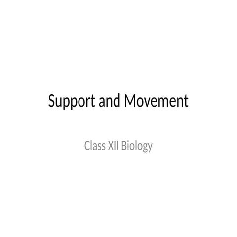 Support_and_Movement_PresentationSupport_and_Movement_Presentation | PPTX