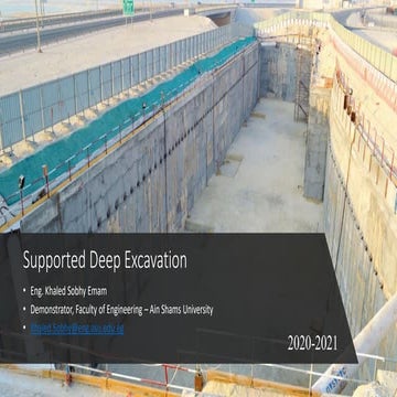 Supported deep excavation | PDF