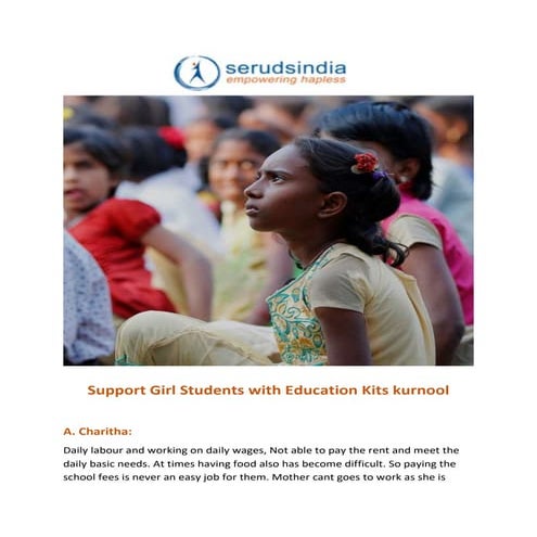 Support Girl Students with Education Kits | PPTX