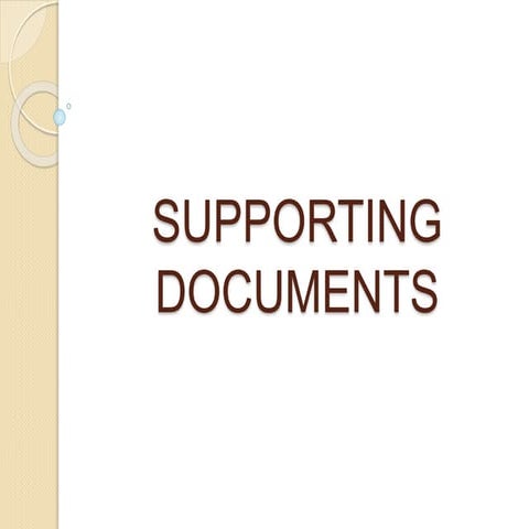 Supporting Documents Pptx Business Business And Finance