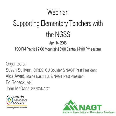 Supporting Elementary Teachers with the NGSS | PPTX