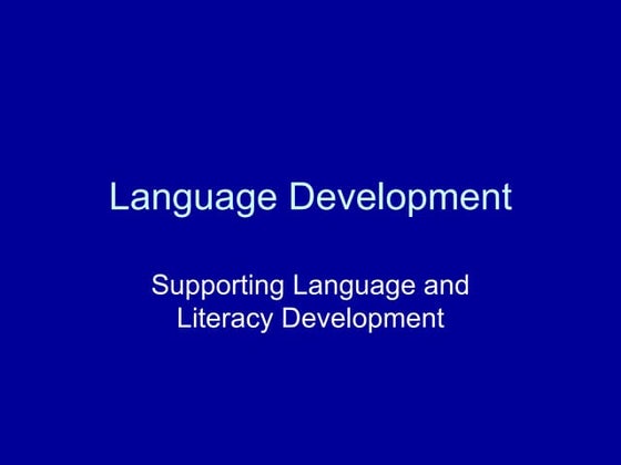 Lecture 5 Language Development in Infancy.pptx | Parenting Babies and ...