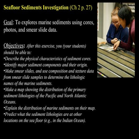 Seafloor Sediment workshop ppt | PPT