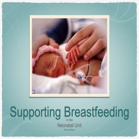 Supporting breastfeeding in a neonatal setting | PPTX