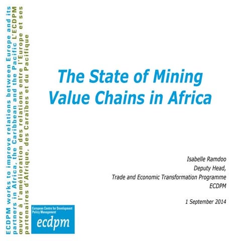 The State of Mining Value Chains in Africa | PPTX