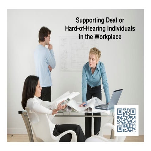 Supporting deaf or hard of-hearing individuals in the workplace | PDF
