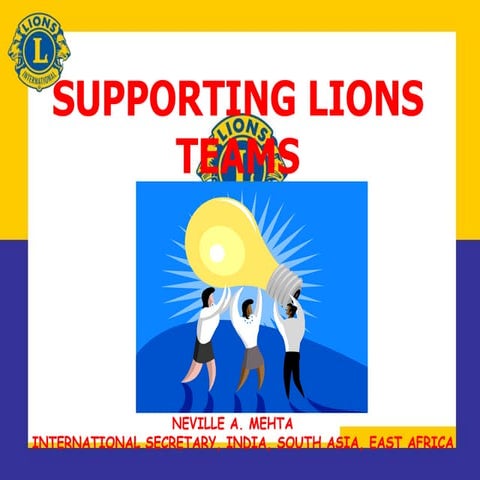Supporting Lions Teams SLLI | PPT