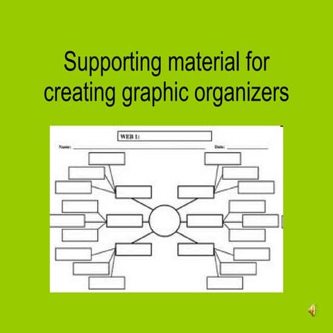 Supporting material for creating graphic organizers | PPT