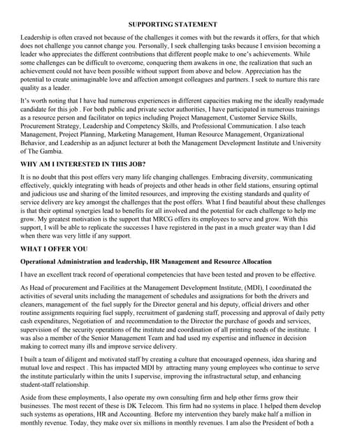 Supporting Statement | DOCX