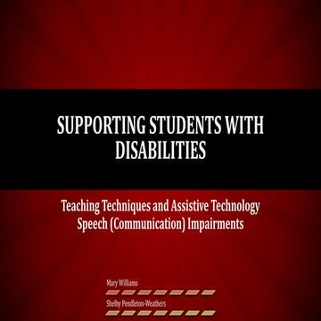 Supporting students with disabilities | PPTX