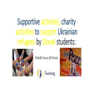 Supportive activities, charity activities to support | PPT