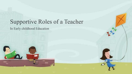 Supportive roles of an effective early childhood teacher | PPTX