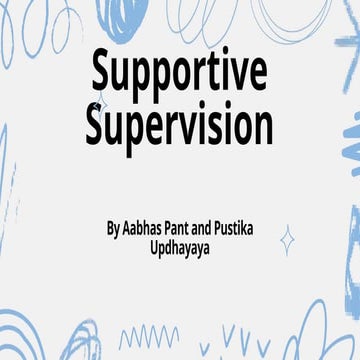 Supportive Supervision: A Comprehensive Guide to Effective Healthcare ...