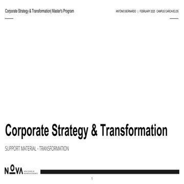 SUPPORT MATERIAL - TRANSFORMATION-presentation | PDF