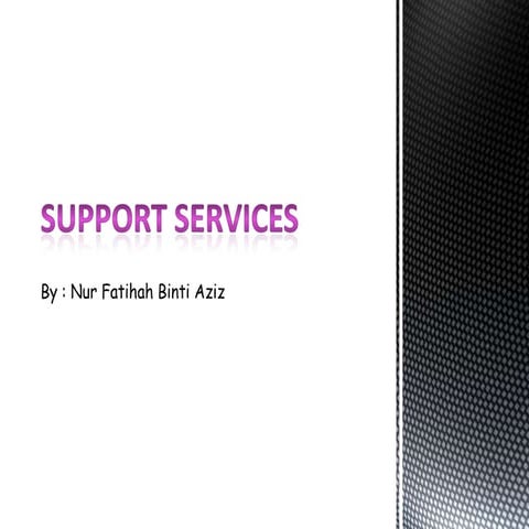 Support service | PPTX