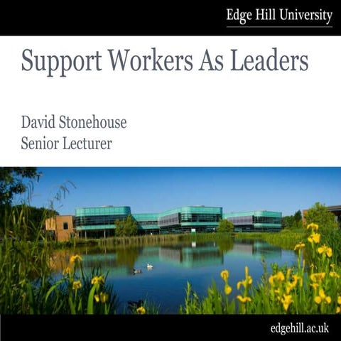 Support Workers As Leaders | PPTX