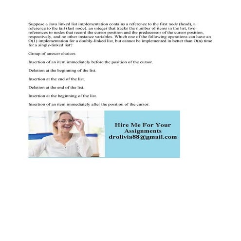 Suppose A Java Linked List Implementation Contains A Reference To The 3386